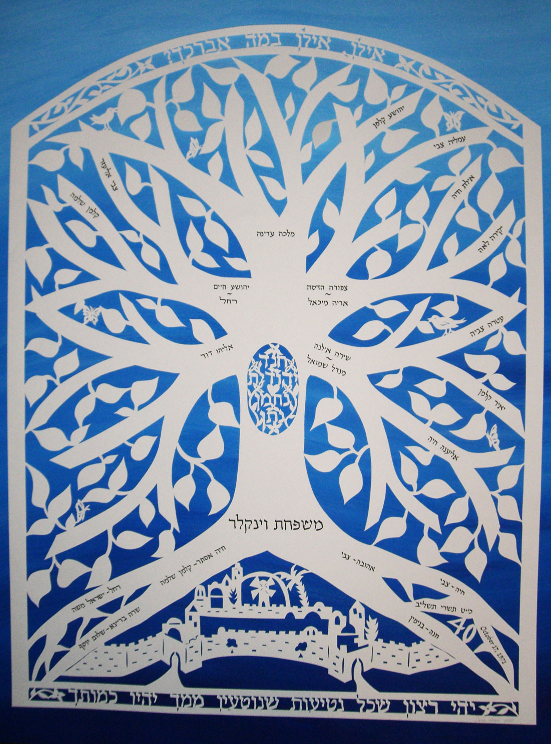Family Tree - Judaic Paper Cuts